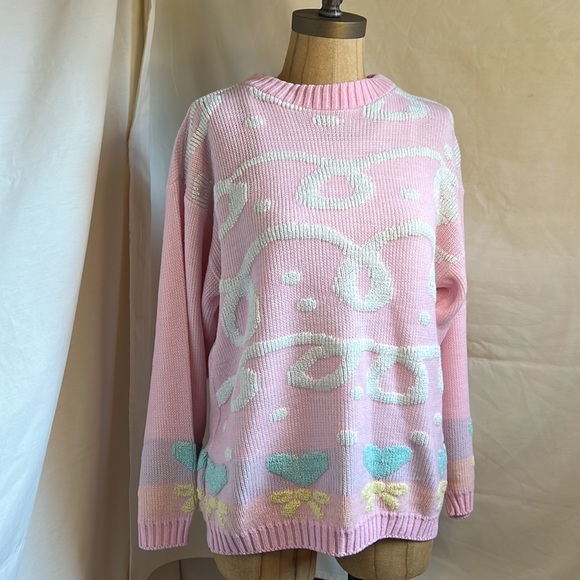 custom Design | Sweaters | Vintage Custom Design Pink Sweater | Poshmark